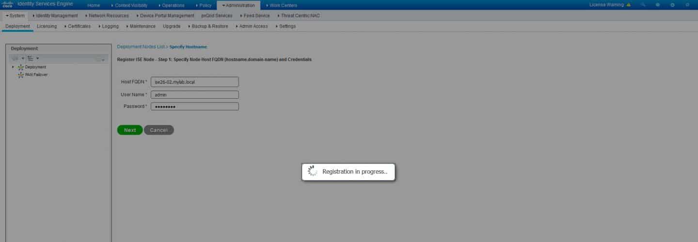 Adding a Secondary ISE Node | Blue Network Security