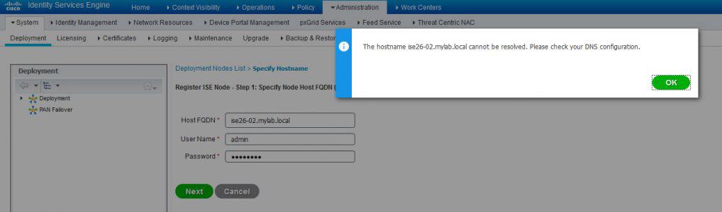 Adding a Secondary ISE Node | Blue Network Security