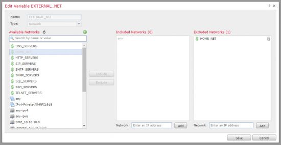 Snort HOME_NET and EXTERNAL_NET Variables