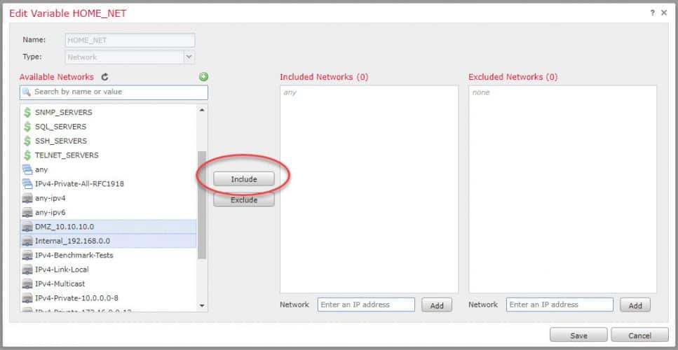Snort HOME_NET and EXTERNAL_NET Variables