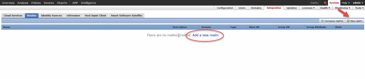 How to create a Cisco FMC Realm with AD with some explaination