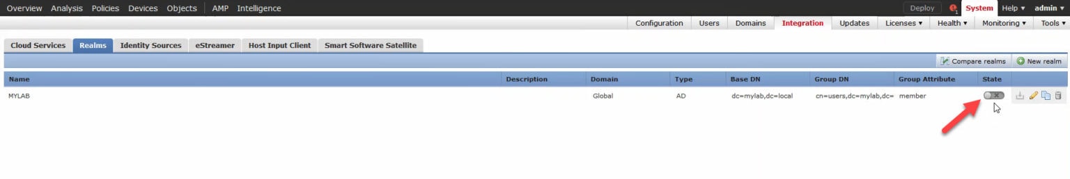 How to create a Cisco FMC Realm with AD with some explaination