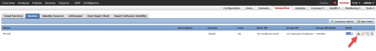 How to create a Cisco FMC Realm with AD with some explaination